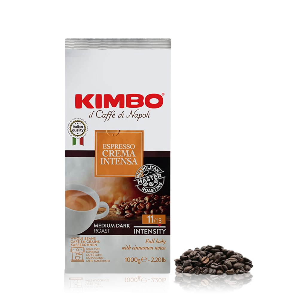 CREMA INTENSA MEDIUM DARK ROAST 2.2lbs - KIMBO ROASTED IN ITALY – Kimbo ...