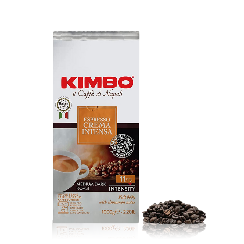 CREMA INTENSA MEDIUM DARK ROAST 2.2lbs - KIMBO ROASTED IN ITALY – Kimbo ...
