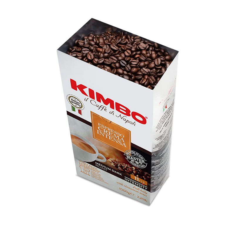 CREMA INTENSA MEDIUM DARK ROAST 2.2lbs - KIMBO ROASTED IN ITALY – Kimbo ...