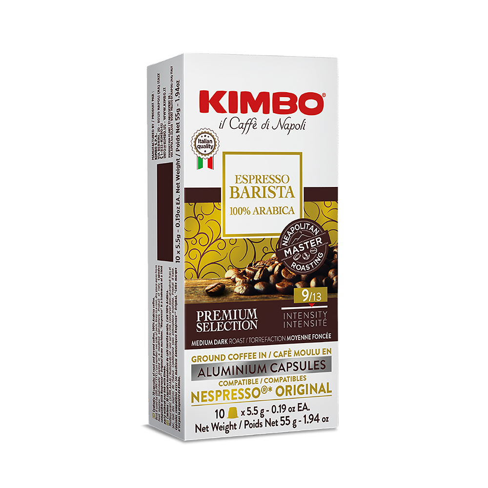 KIMBO ROASTED IN ITALY ESPRESSO BARISTA ALUMINUM CAPSULES X10 – Kimbo ...