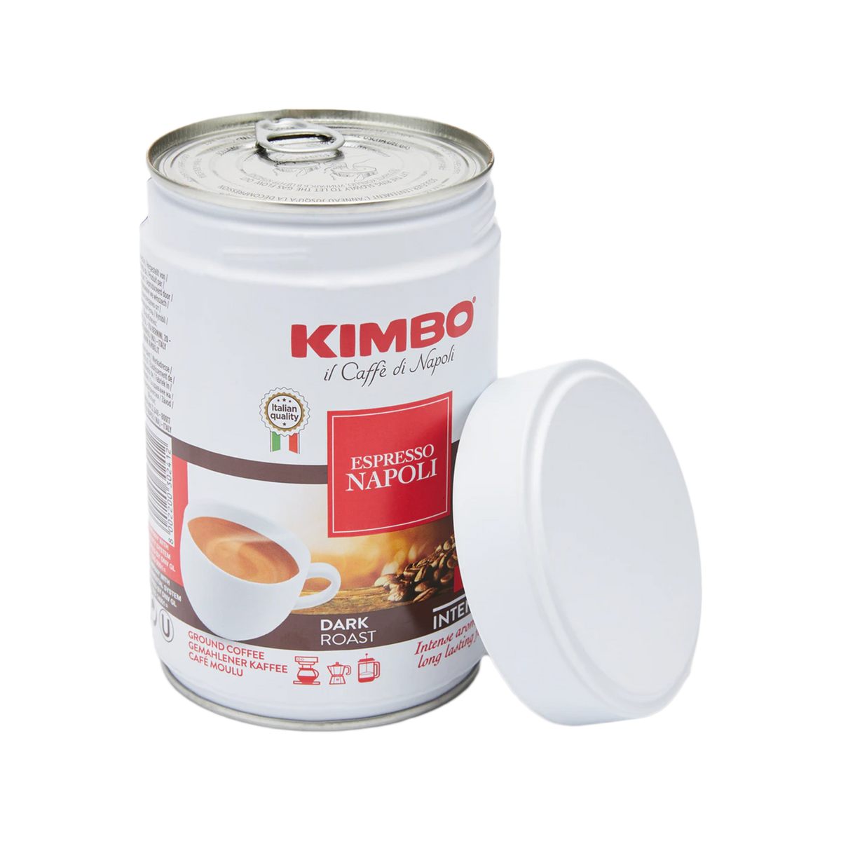 KIMBO - Espresso Napoli Ground Coffee - Dark Roast with Intense Aroma ...
