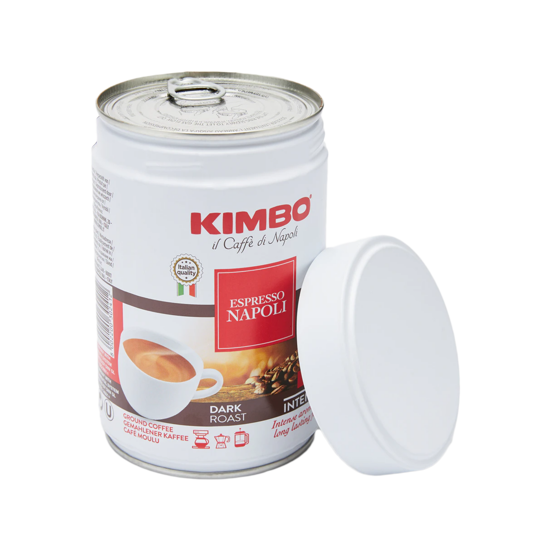 KIMBO - Espresso Napoli Ground Coffee - Dark Roast with Intense Aroma ...