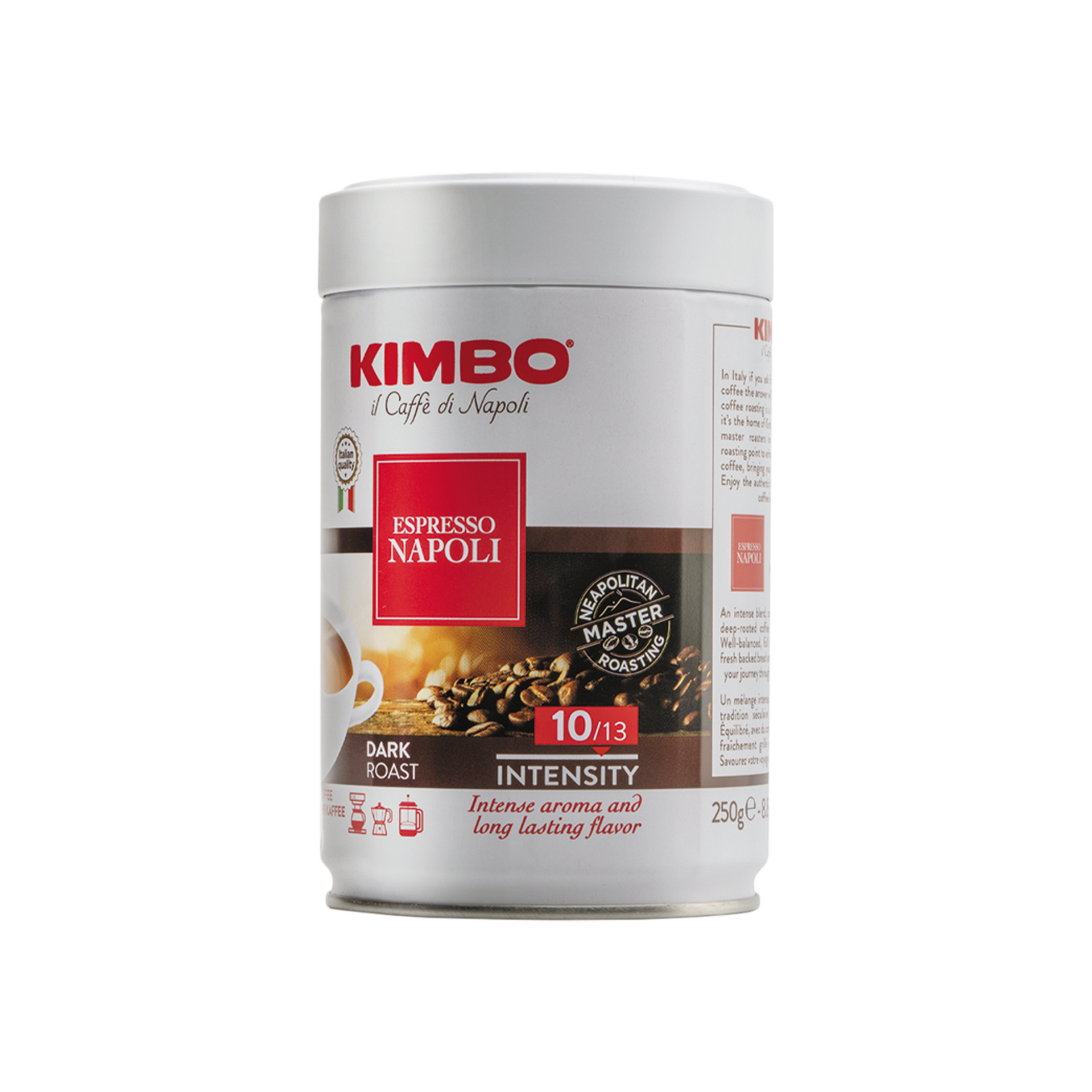KIMBO - Espresso Napoli Ground Coffee - Dark Roast with Intense Aroma ...