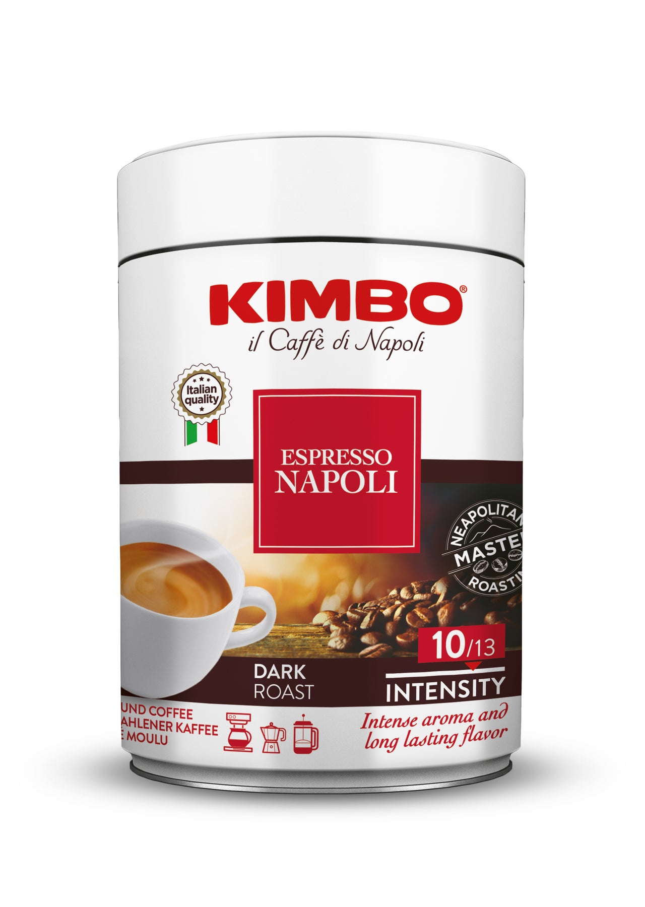 KIMBO ESPRESSO NAPOLI 8.8oz GROUND TIN – Kimbo Coffee USA
